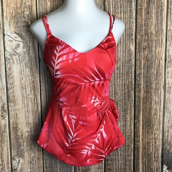 Maxine of Hollywood | Swim | Maxine Onepiece Vintage Swimsuit Sz 2 Red ...